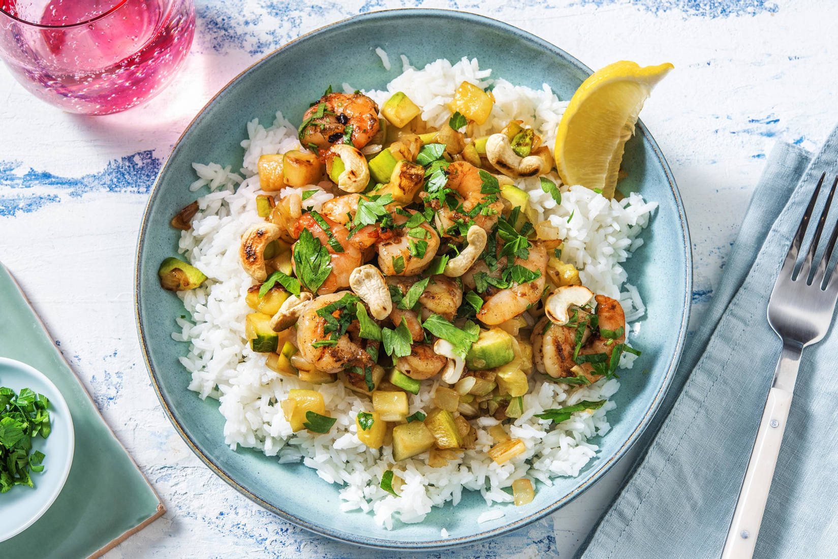 Crevettes poêlées & beurre parfumé aux épices · Base de données HelloFresh