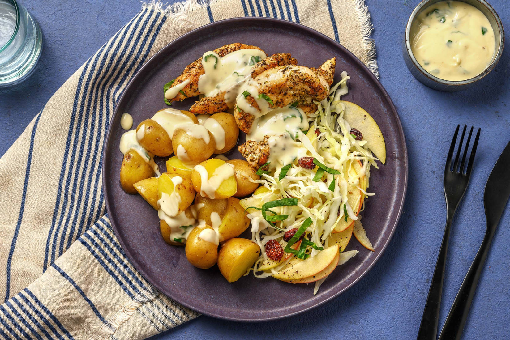 Krämig basilikakyckling · HelloFresh Databas