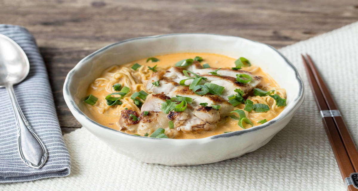 A Slightly Surreal Singapore Chicken Laksa Recipe | HelloFresh