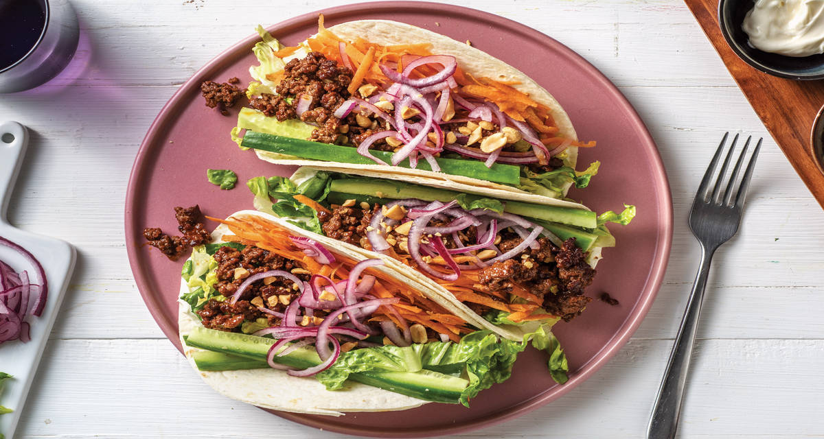 Sichuan Garlic Beef Tacos Recipe | HelloFresh