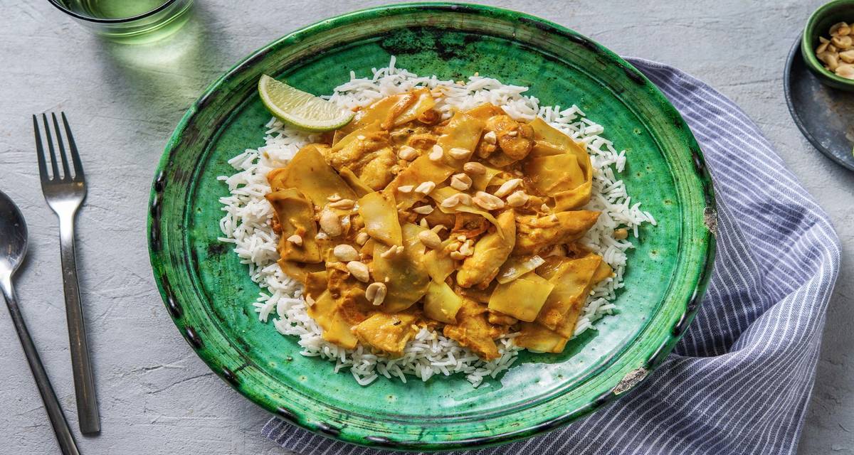 Indonesische zoete curry met kippendij en limoen Recept | HelloFresh
