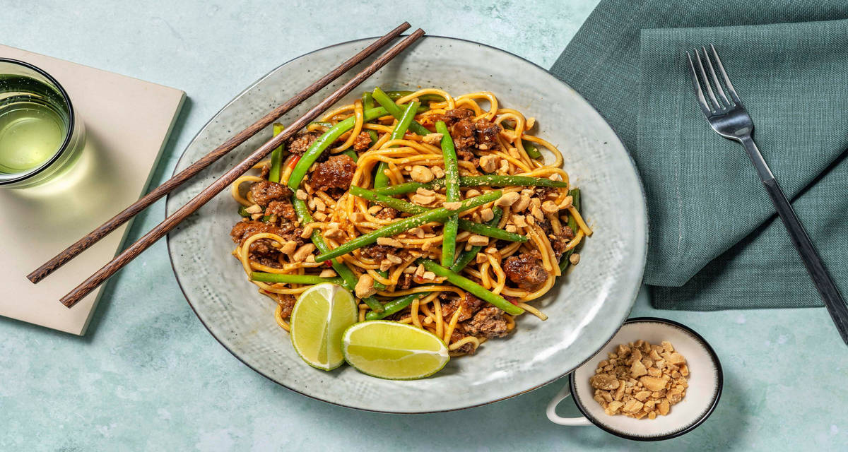 Sticky Sweet Chilli Beef Noodles Recipe | HelloFresh