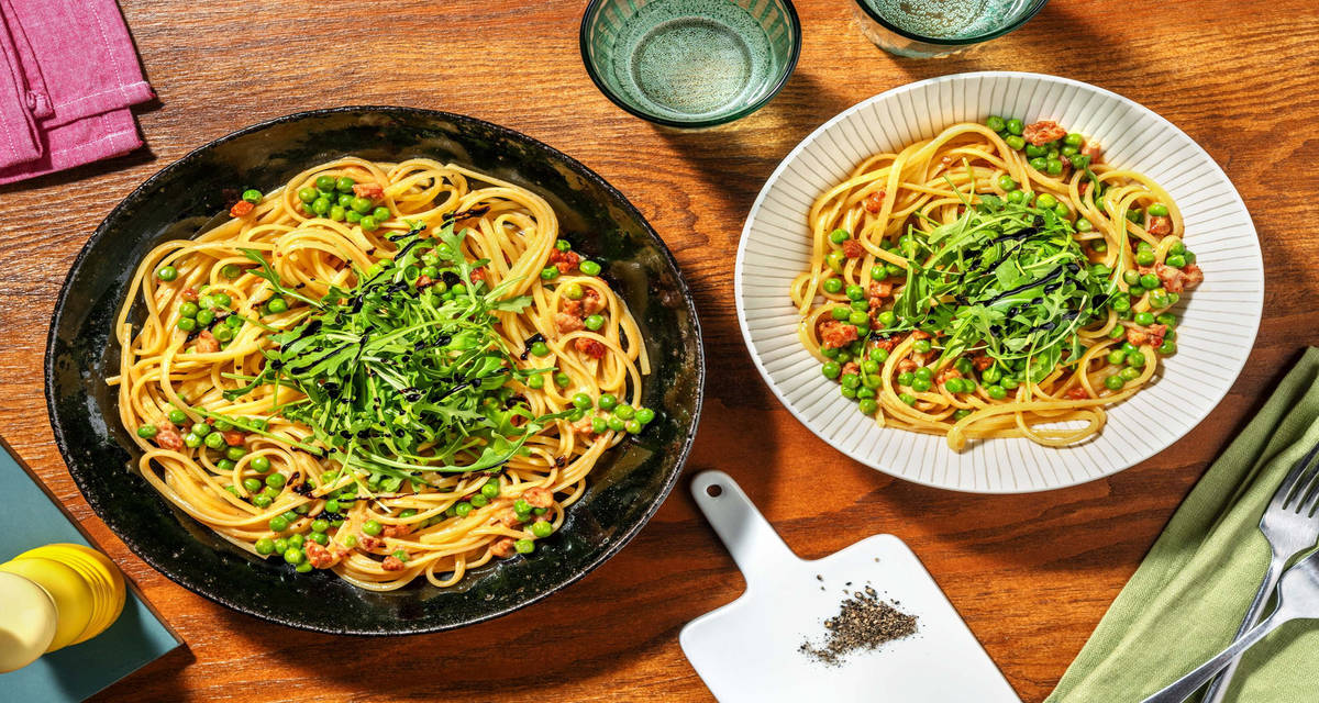 Chorizo Linguine in Creamy Sauce Recipe | HelloFresh