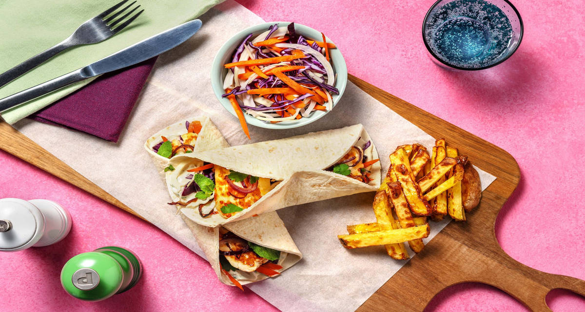 Wraps de fromage grillé façon kebab berlinois Recette | HelloFresh