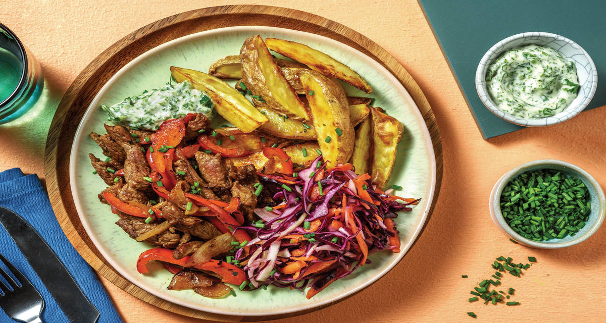 American Beef Loaded Wedges Recipe | HelloFresh