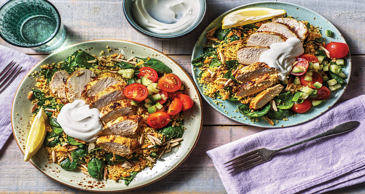 Baked Chermoula Chicken with Carrot Couscous - Cook Now! Recipe ...