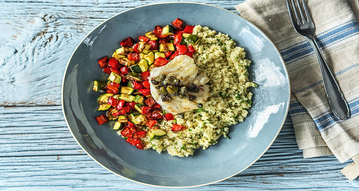 Baked Lemon Cod with Caper Butter Recipe | HelloFresh