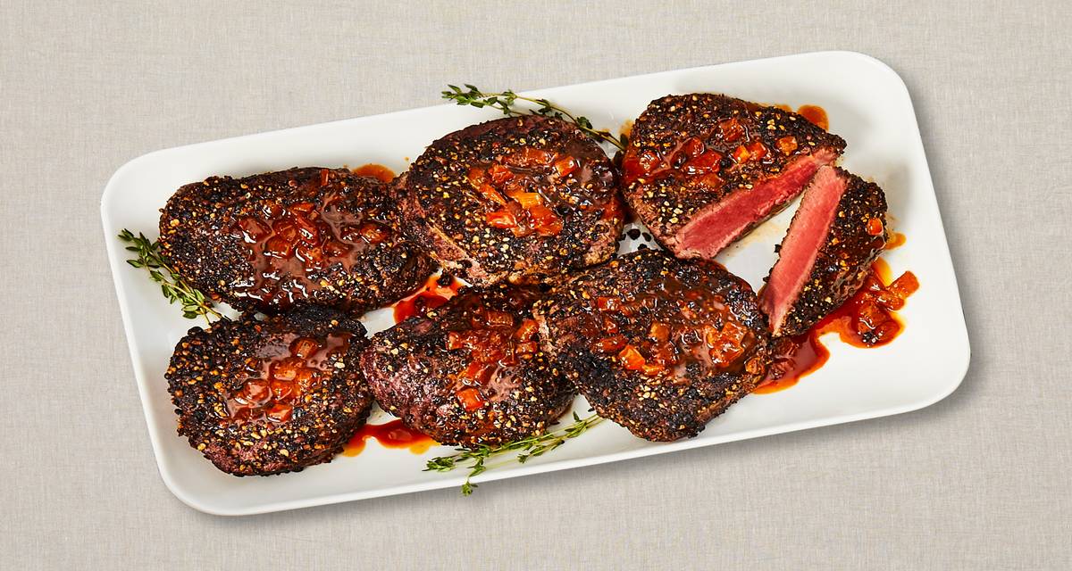 Peppercorn-Crusted Beef Tenderloin Recipe | HelloFresh