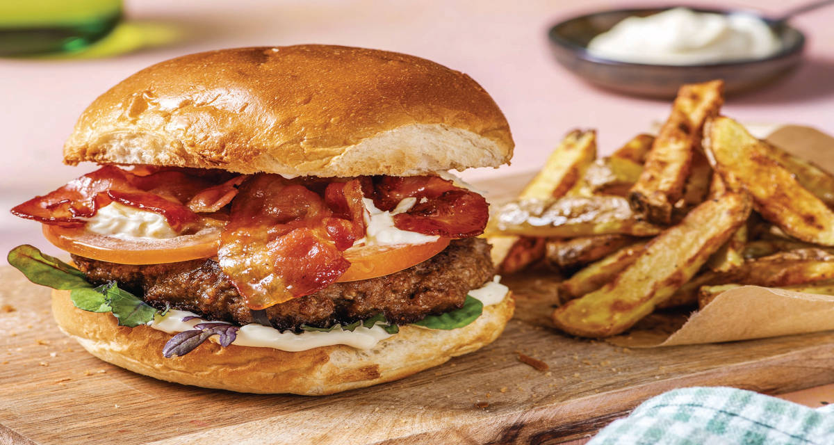 Beef & Caramelised Bacon Burger Recipe | HelloFresh