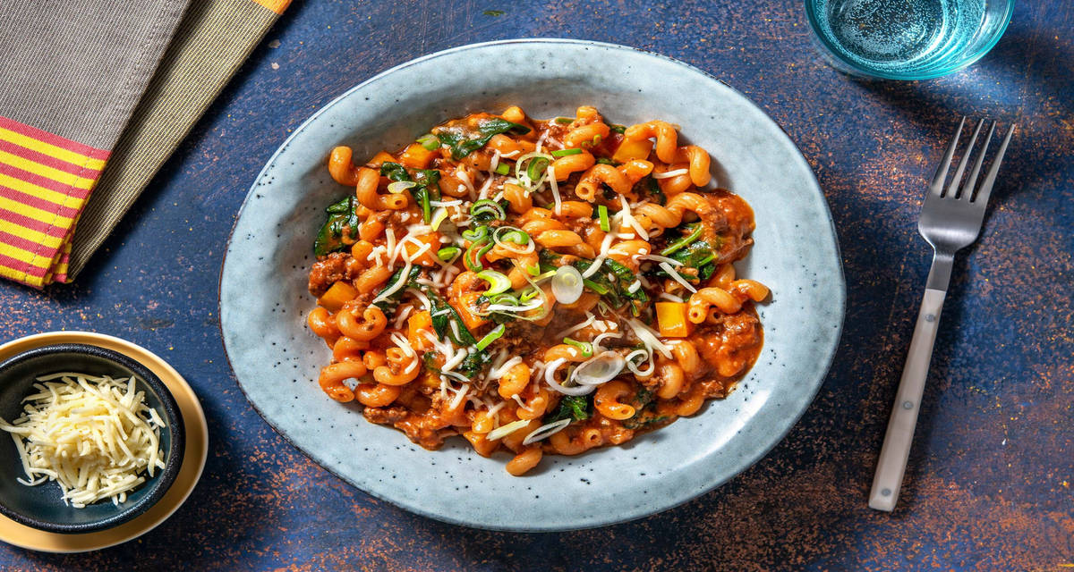 Southwest Beef Cavatappi Recipe - Banana-breads.com