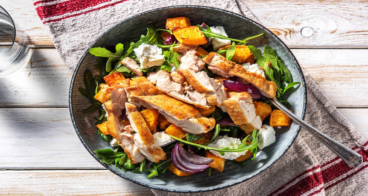 Chicken and Feta Jumble with Squash Recipe | HelloFresh