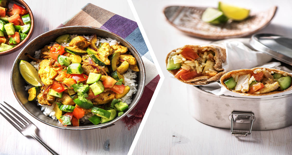 Chicken Curry to Chicken Burrito Recipe | HelloFresh
