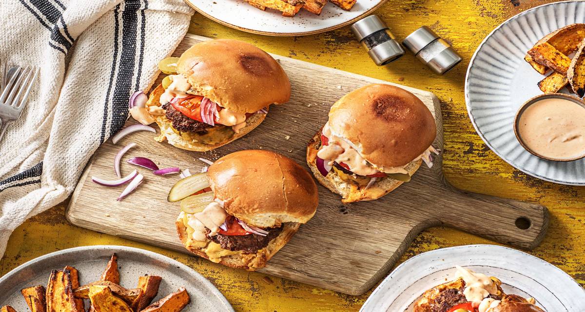 Double-Decker Cheeseburgers Recipe | HelloFresh