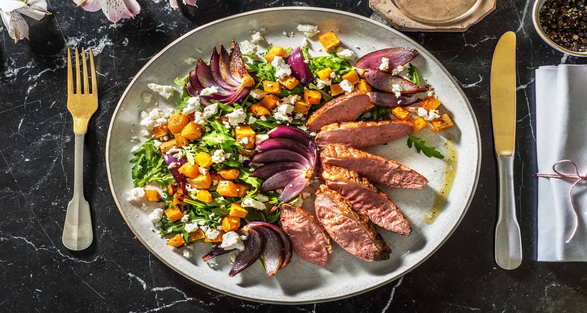 Crusted Duck Breast with Butternut Recipe | HelloFresh