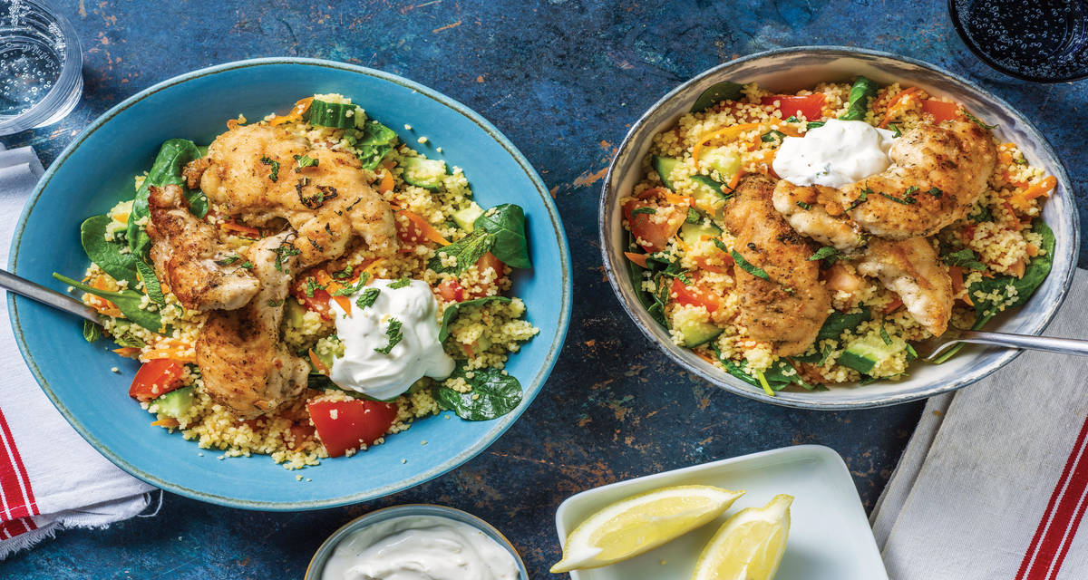 Garlicky Chicken & Carrot Couscous Recipe | HelloFresh