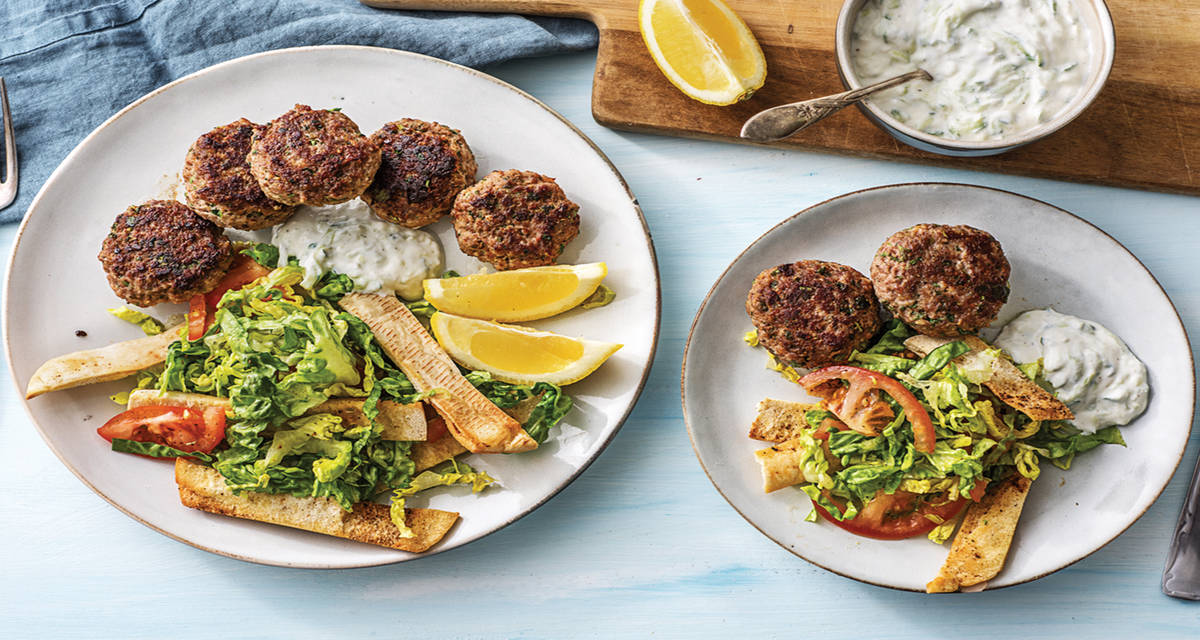 Greek-Style Lamb Rissoles Recipe | HelloFresh