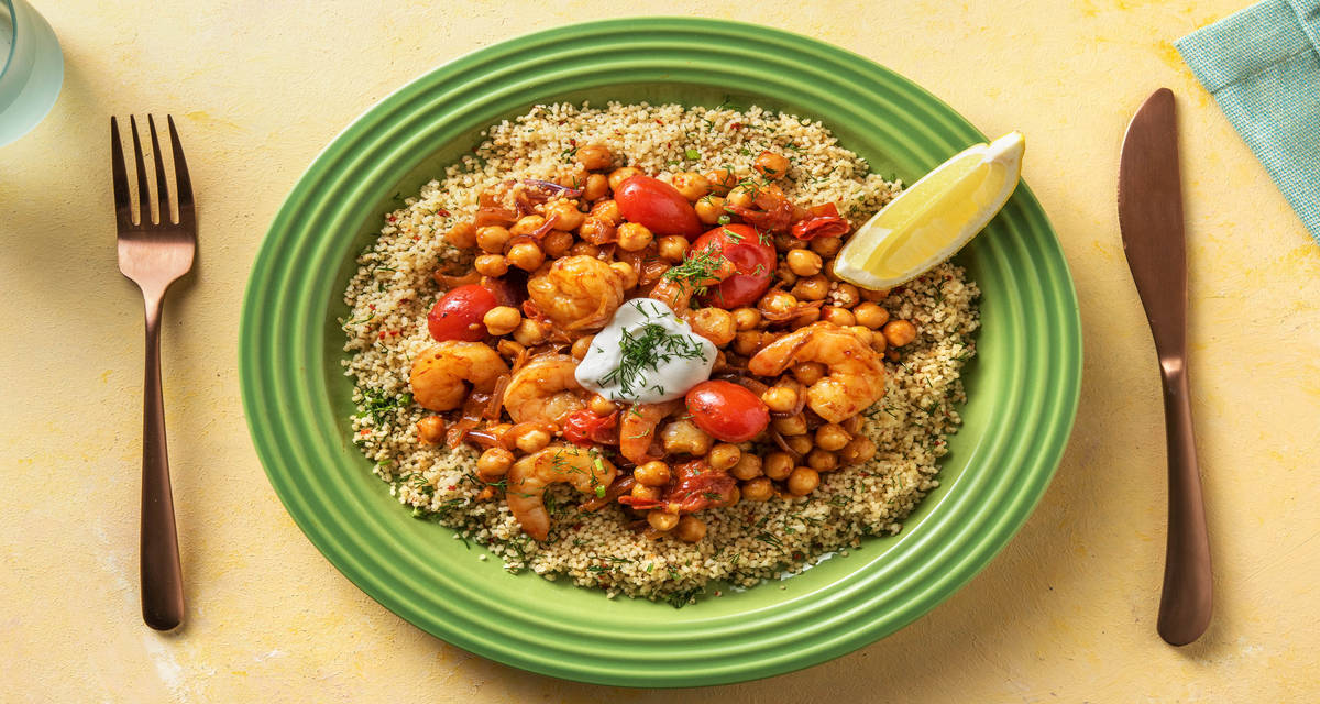 Harissa Spiced Prawns Recipe | HelloFresh
