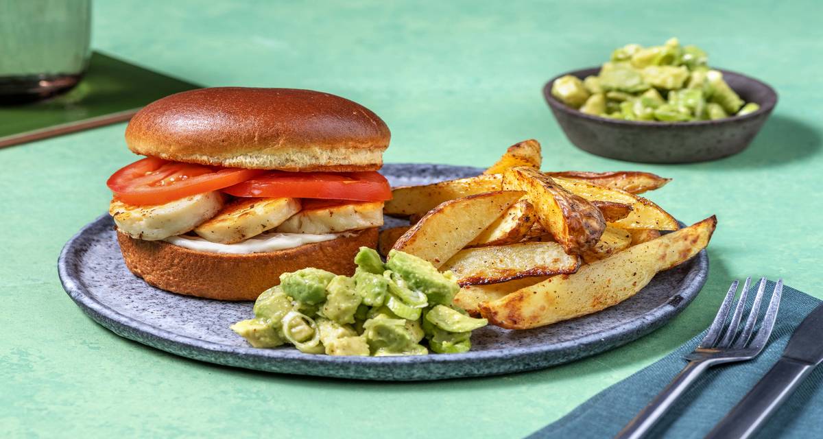 Honey Lime Glazed Halloumi Burger Recipe | HelloFresh