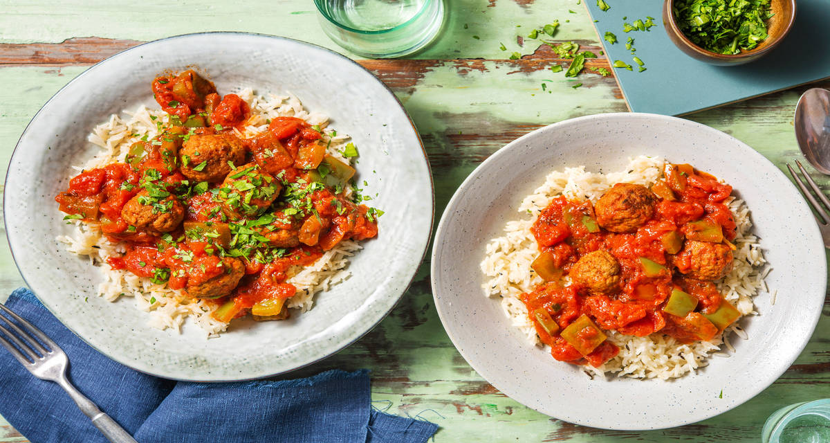 Lamb Meatball Stew with Rice Recipe | HelloFresh