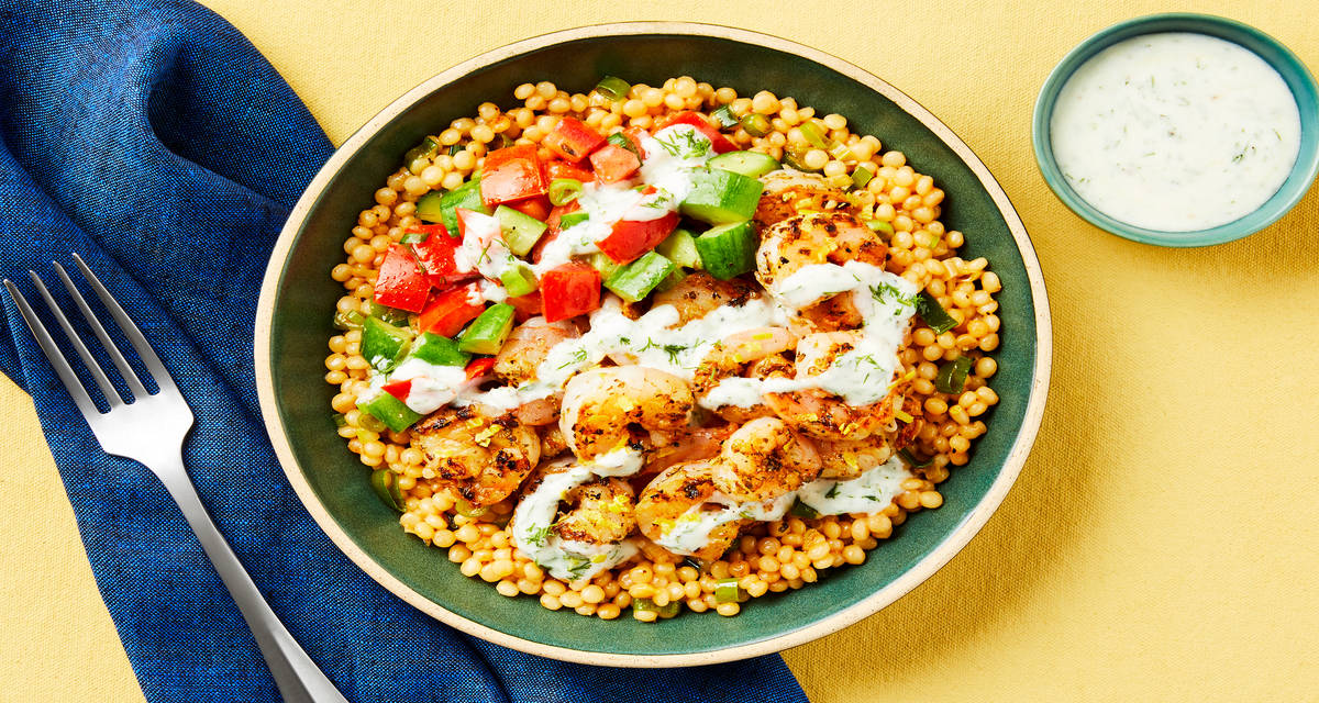 Lemony Shrimp & Couscous Bowls Recipe | HelloFresh