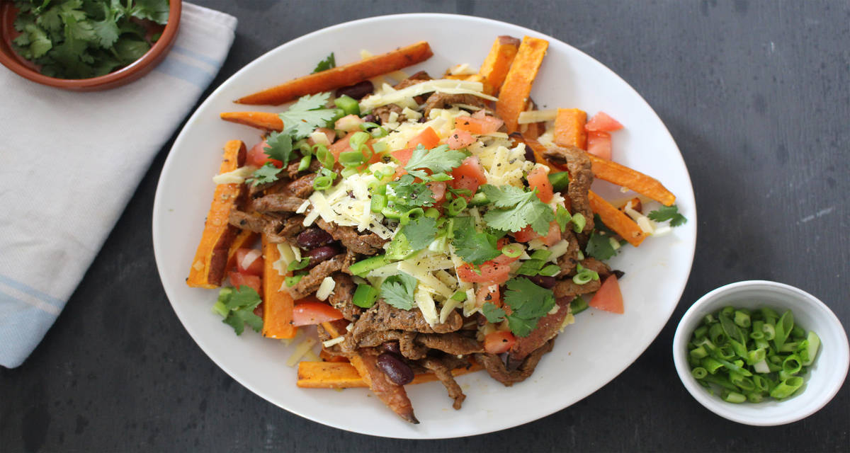 Loaded Mexican Sweet Potato Fries Recipe | HelloFresh