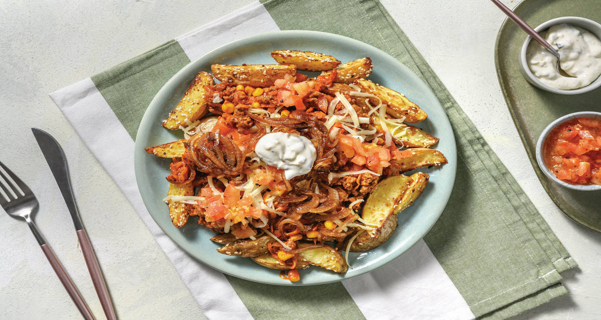 Cheeseburger-Style Beef Loaded Wedges Recipe | HelloFresh
