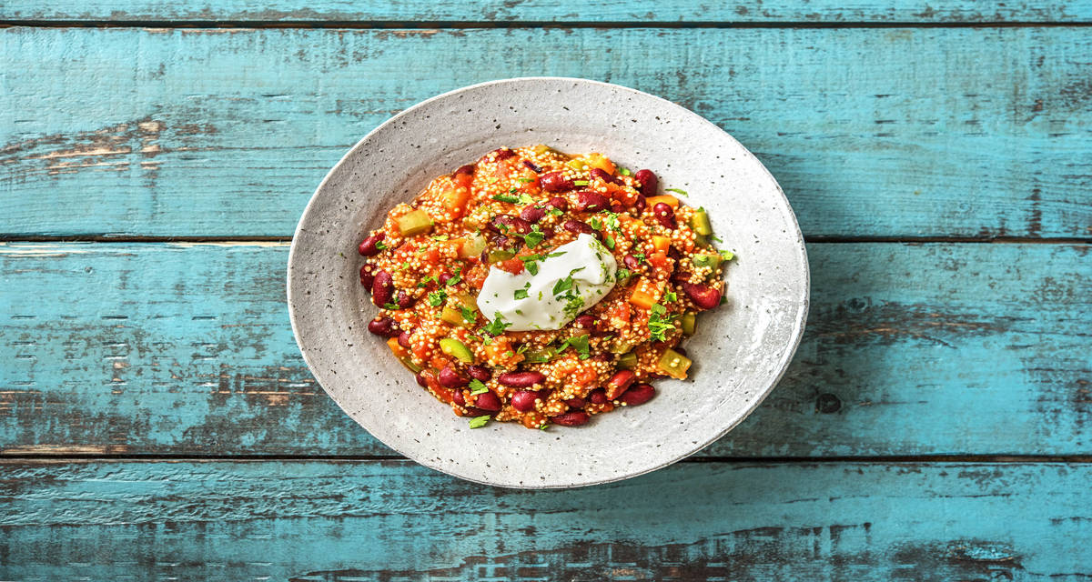 One-Pot Veg Chilli Recipe | HelloFresh
