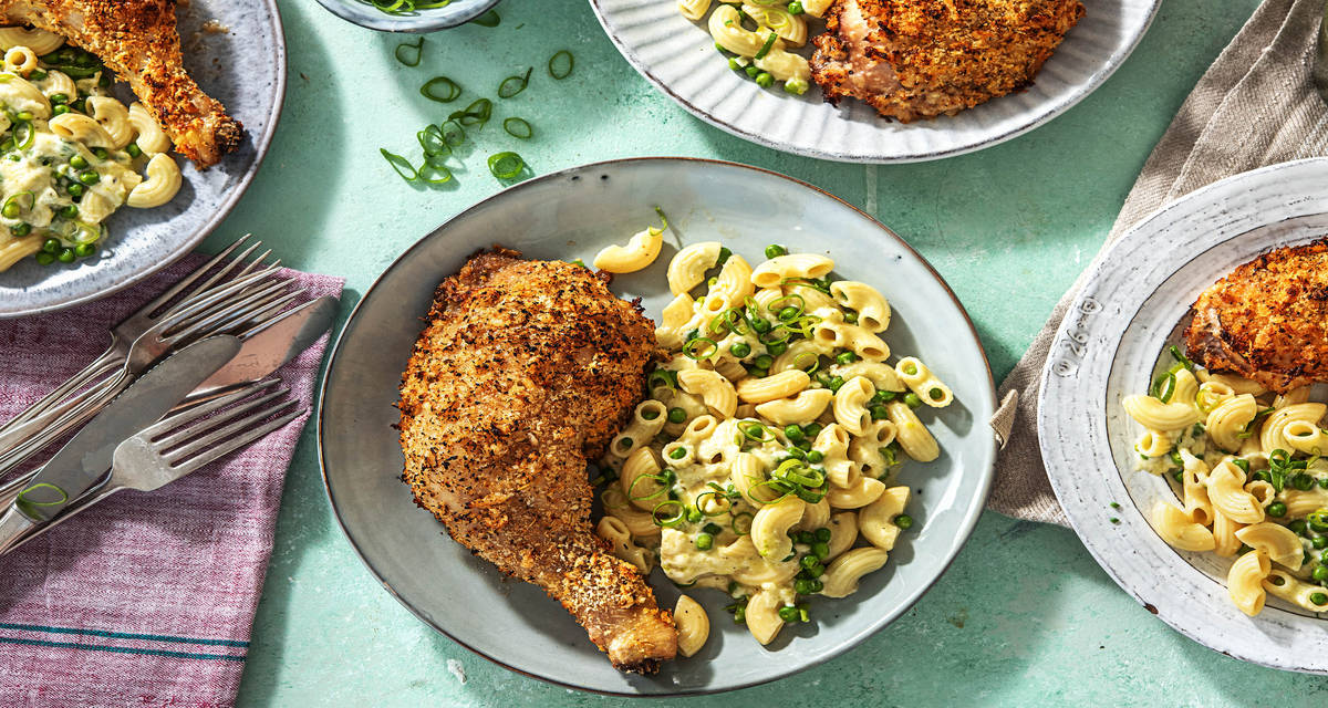 Oven-Fried Chicken with Macaroni Recipe | HelloFresh