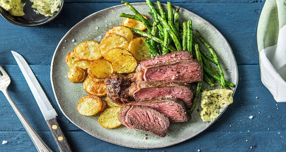 Pan-Seared Steak with Dijon-Herb Recipe | HelloFresh