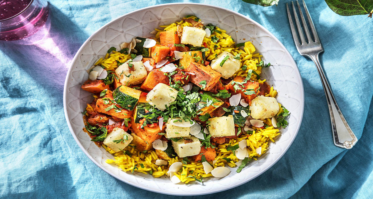 Curry with Sweet Potato & Courgette Recipe | HelloFresh