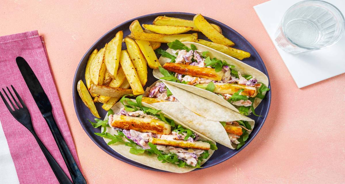 Paprika, Lime & Honey Glazed Halloumi Wraps Recipe | HelloFresh