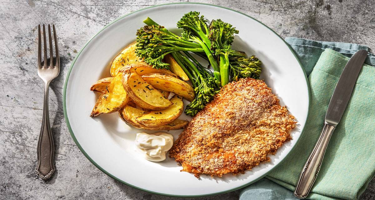 Coley with Wedges and Mayo Recipe | HelloFresh