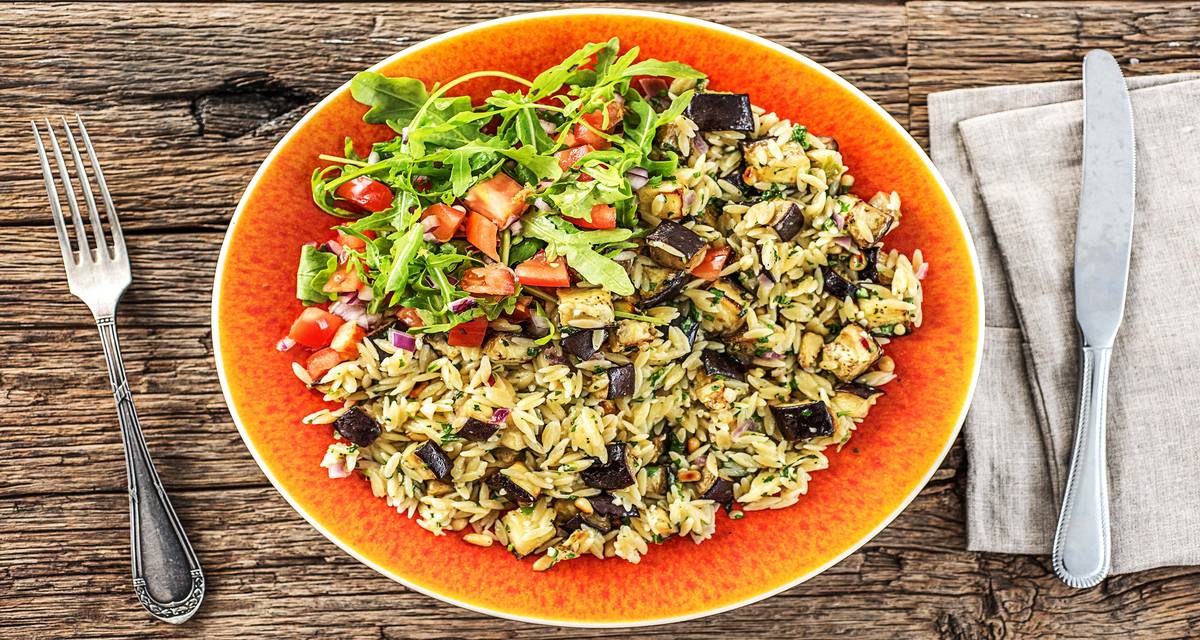 Roasted Eggplant Orzotto Recipe | HelloFresh