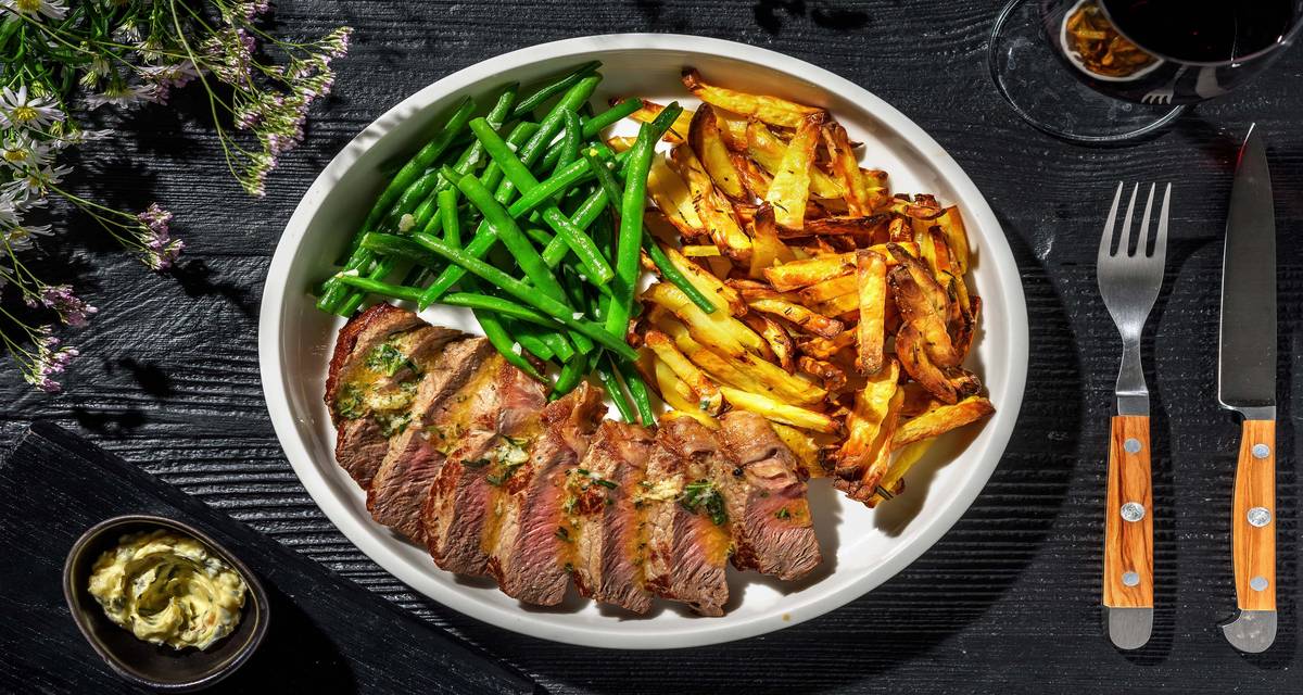 Sirloin Steak and Handcut Rosemary Chips Recipe | HelloFresh