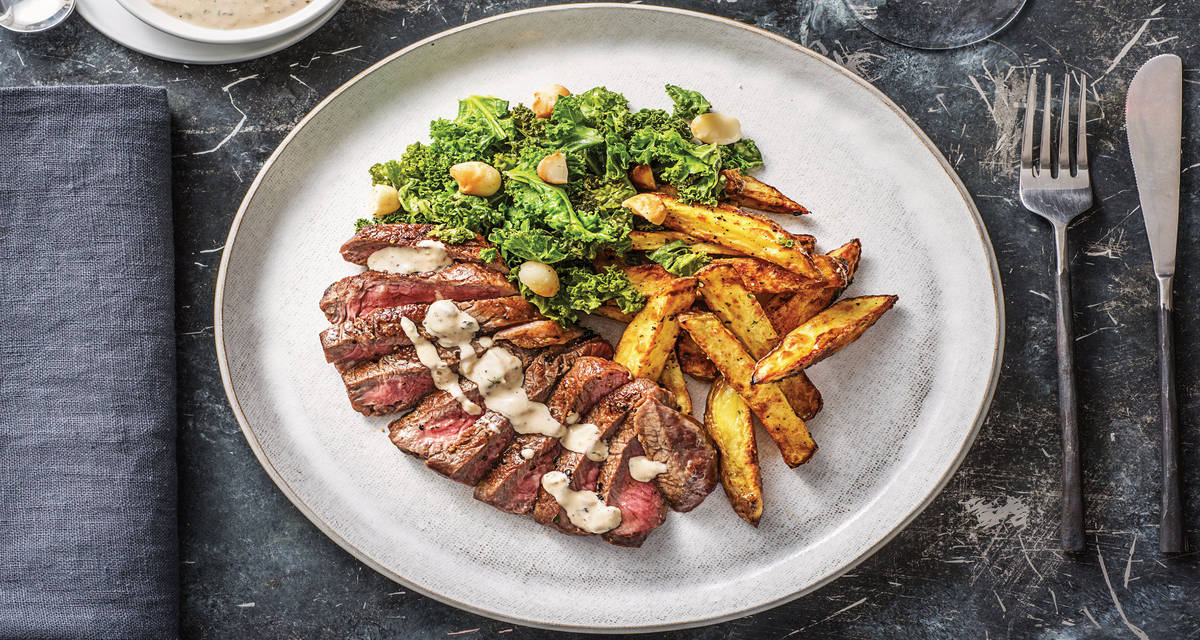 Premium Fillet Steak & Peppercorn Sauce Recipe | HelloFresh