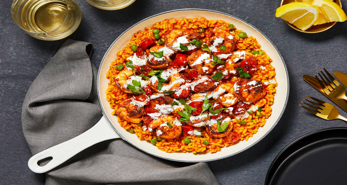 Smoky Spanish Rice with Shrimp Recipe | HelloFresh
