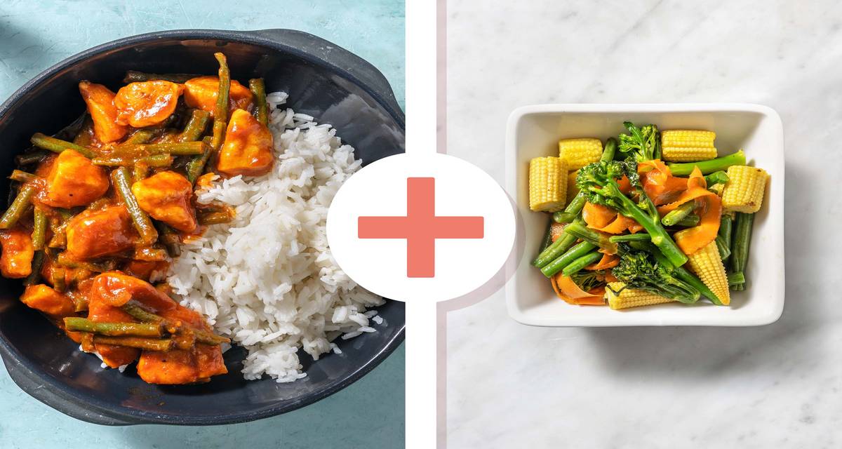 Soy and Honey Chicken and Rainbow Veg Mix Recipe | HelloFresh