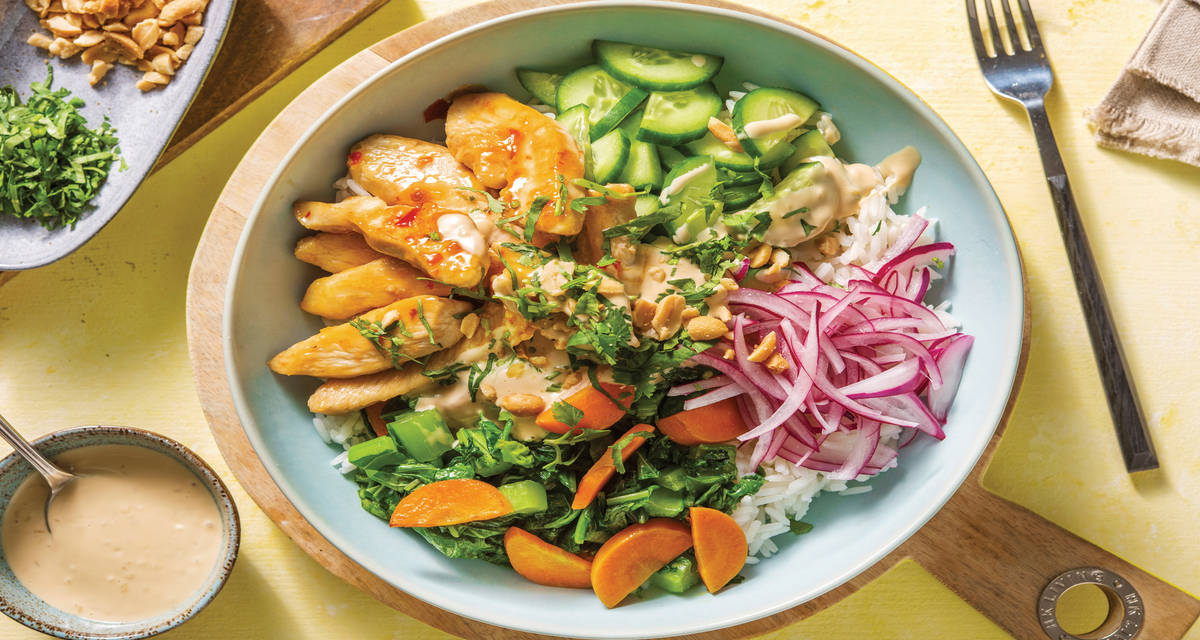 Sweet Chilli Chicken Rice Bowl Recipe | HelloFresh