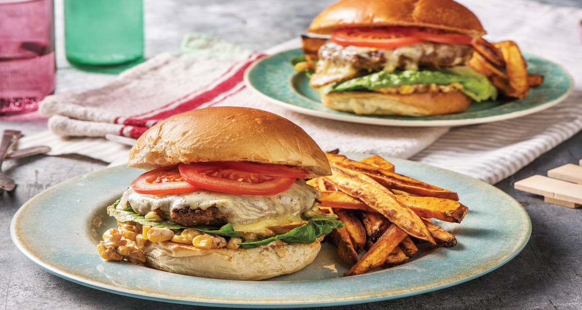 Tex-Mex Cheesy Beef Burger Recipe | HelloFresh