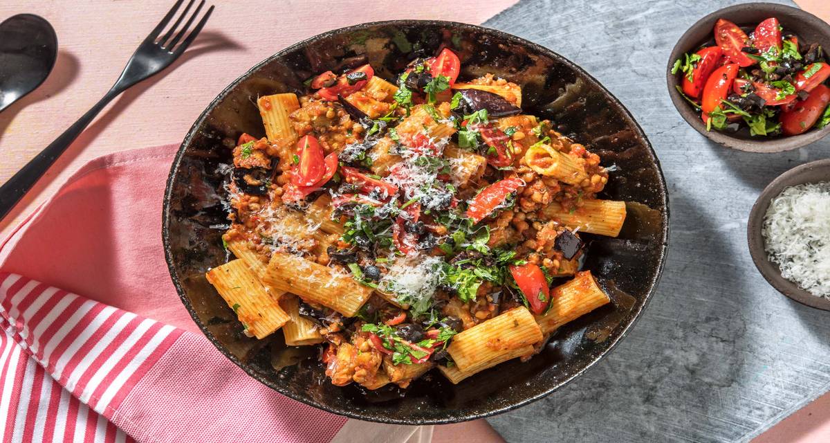 Veggie Rigatoni Bolognaise Recipe | HelloFresh