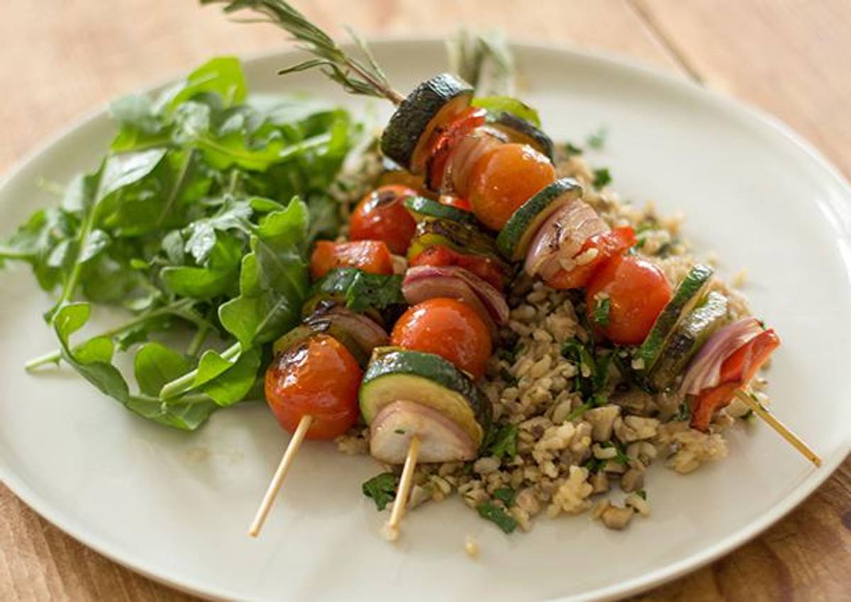 Rosemary Vegetable Kebabs (v) Recipe | HelloFresh