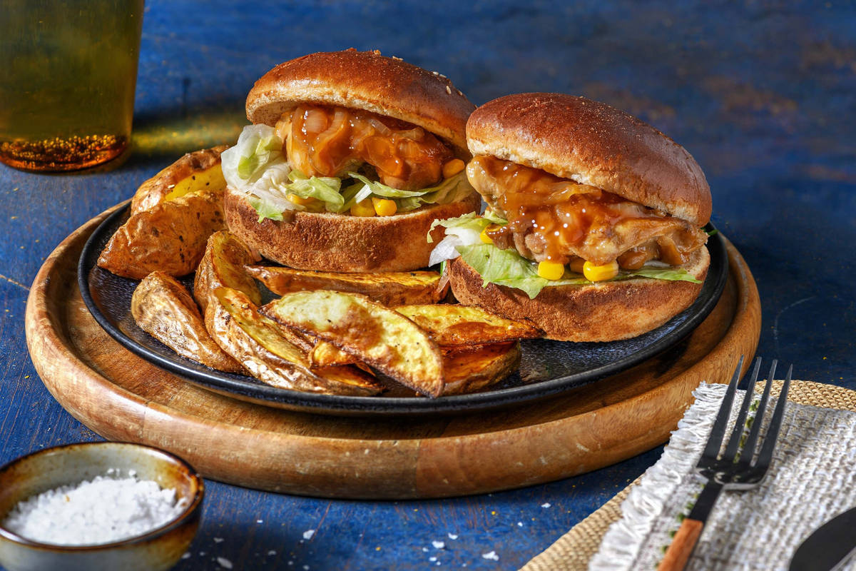 Twee mini-kipburgers met teriyakisaus Recept | HelloFresh