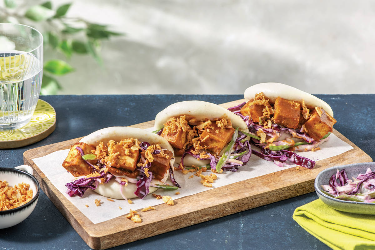 Satay Tofu Bao Buns Recipe | HelloFresh