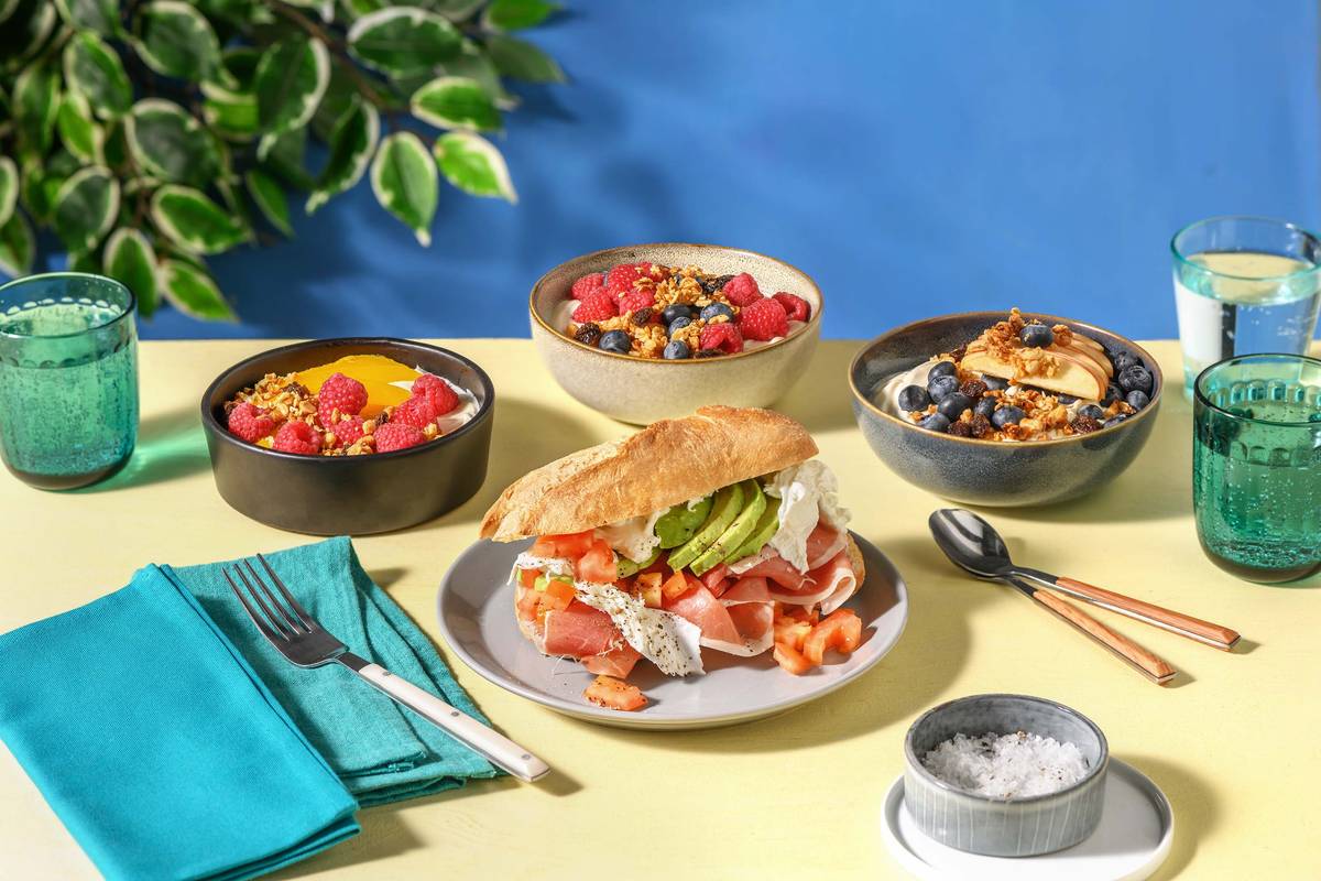 Box Petit-déj & recette gourmande pour le weekend Recette | HelloFresh