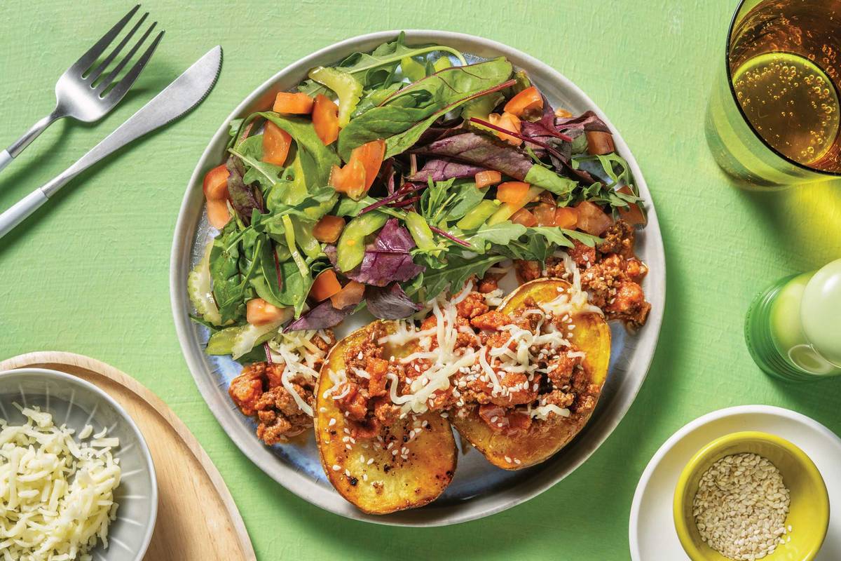 Loaded Beef & Chorizo Jacket Potatoes Recipe | HelloFresh
