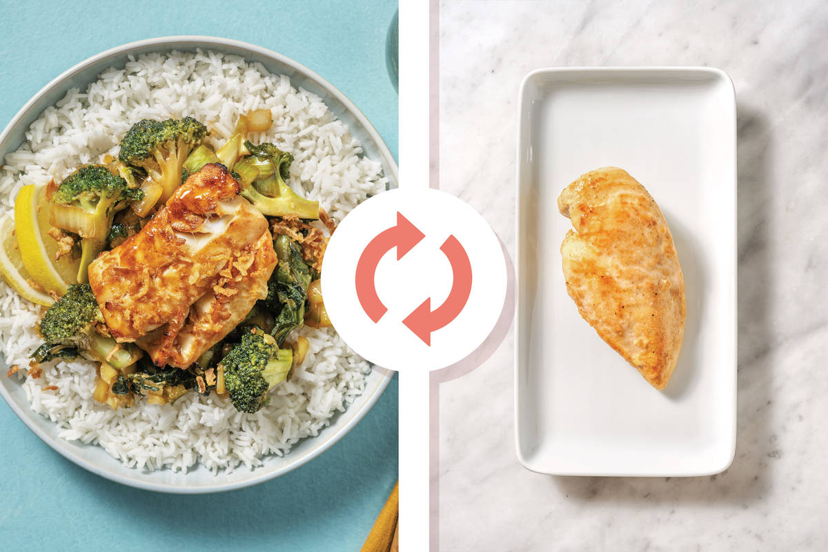 Sweet-Soy Chicken & Garlic Rice Recipe | HelloFresh