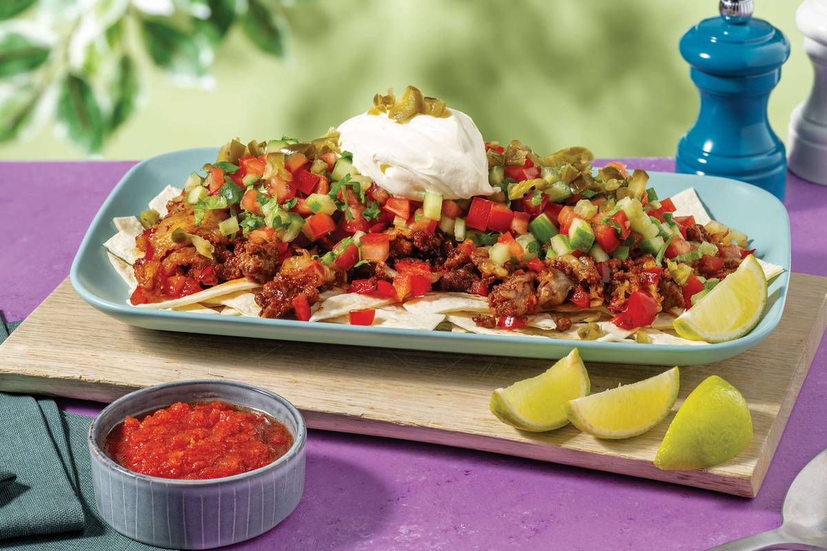 Cheesy BBQ Beef Nachos Recipe | HelloFresh