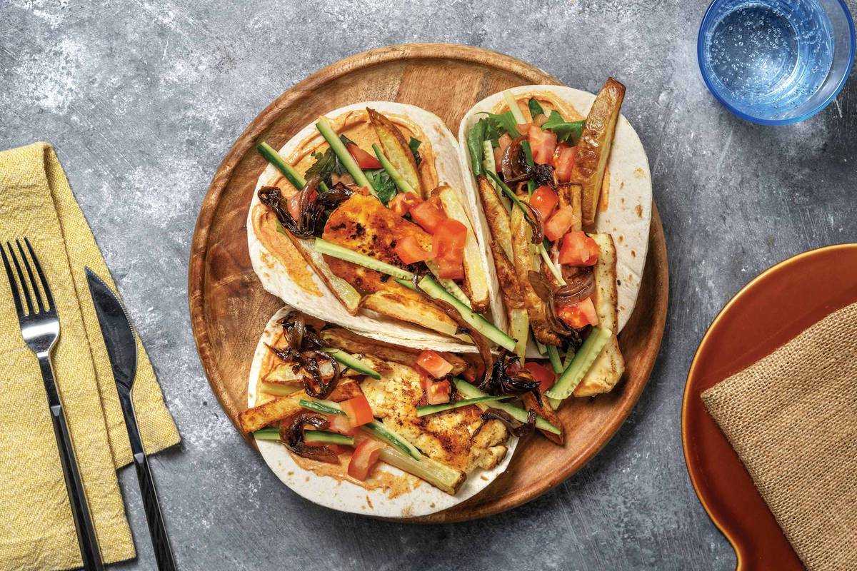 Double All-American Haloumi Tacos Recipe | HelloFresh