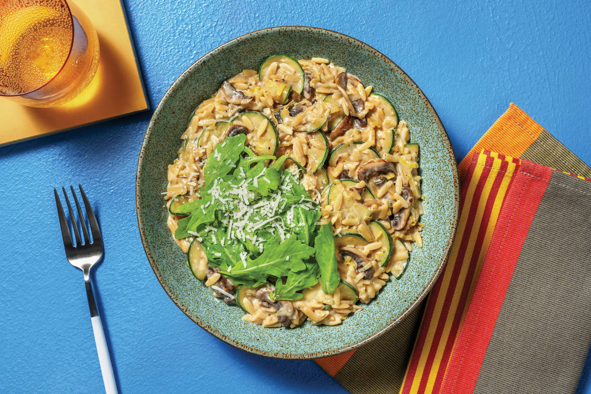 Creamy Mushroom & Courgette Risoni Recipe | HelloFresh