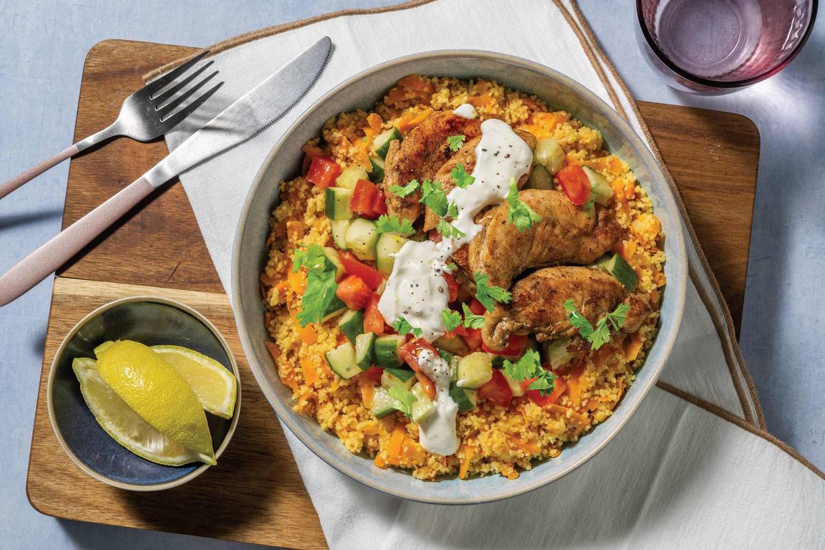 Easy Chermoula Chicken & Wholemeal Couscous Recipe | HelloFresh